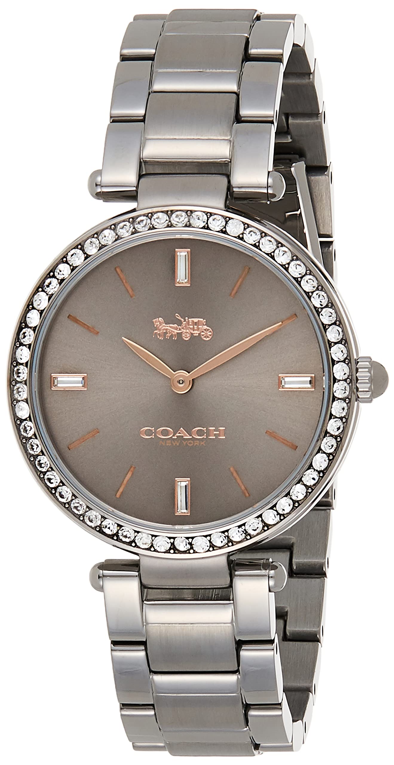 COACH Analog Business Quartz Ladies New York Crystal Diamond 14503424