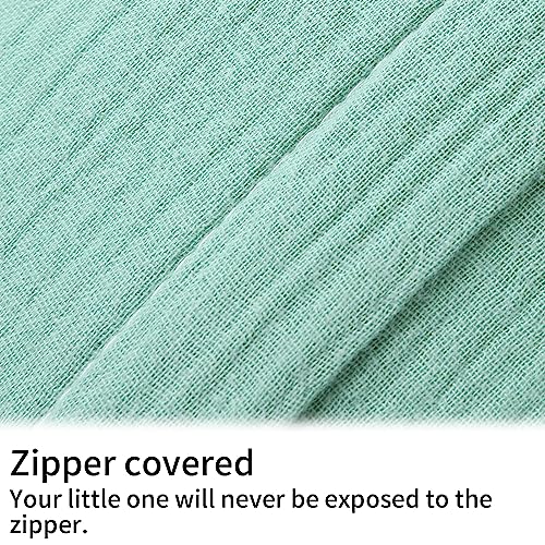 Muslin Nursing Pillow Cover Soft 100% Cotton Feeding Pillow Slipcover Fits Standard Infant Nursing Pillow or Positioner for Boy and Girl, Green