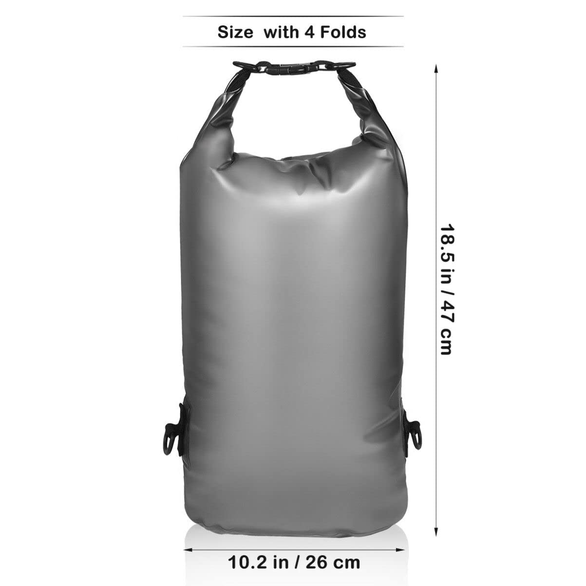 CLISPEED Waterproof Dry Bag Matte Backpack for Boating Kayaking Fishing Rafting Swimming Floatingmming Floating (15L)