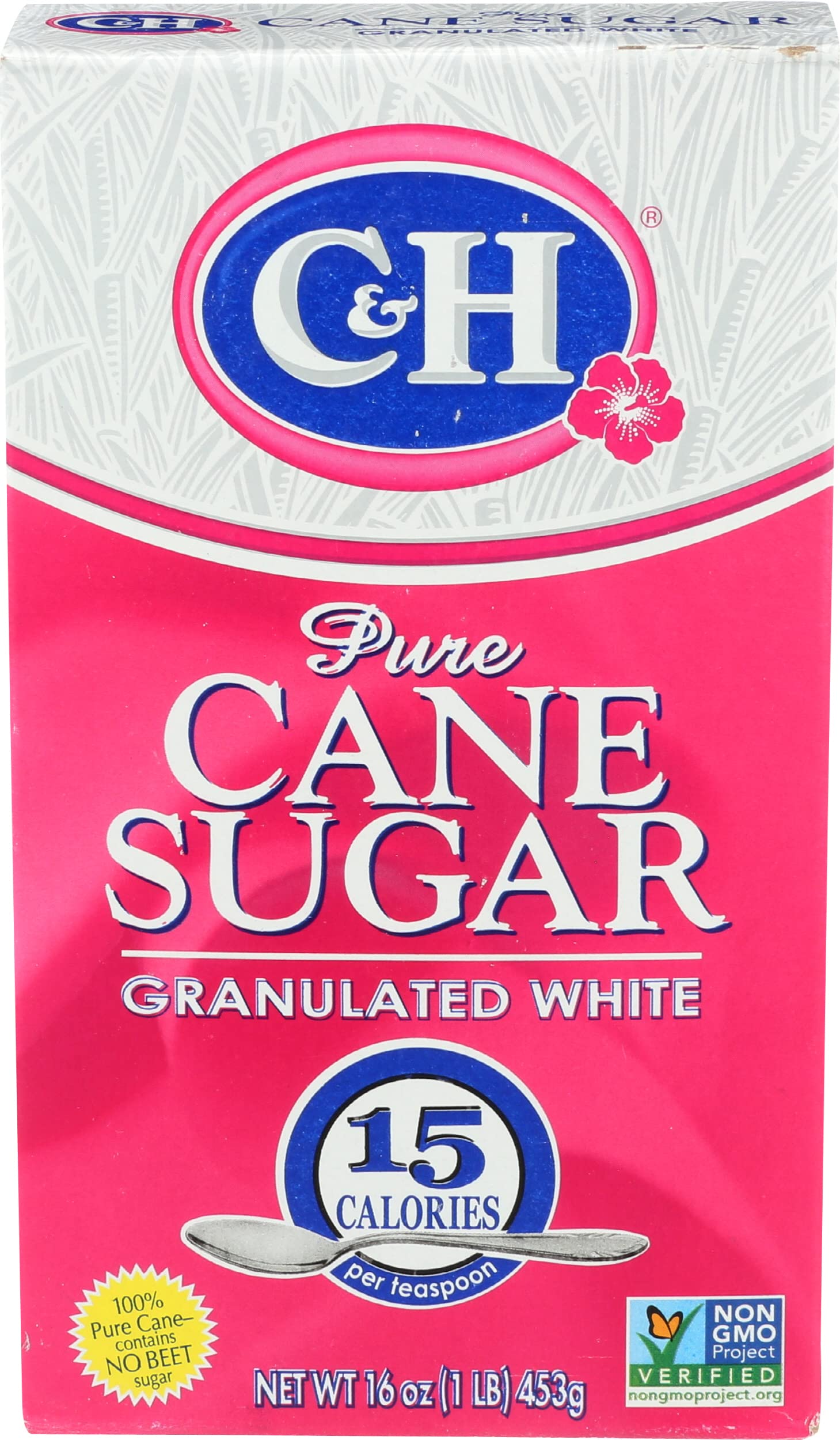 C&H Pure Cane, Granulated White Sugar, 1 lb
