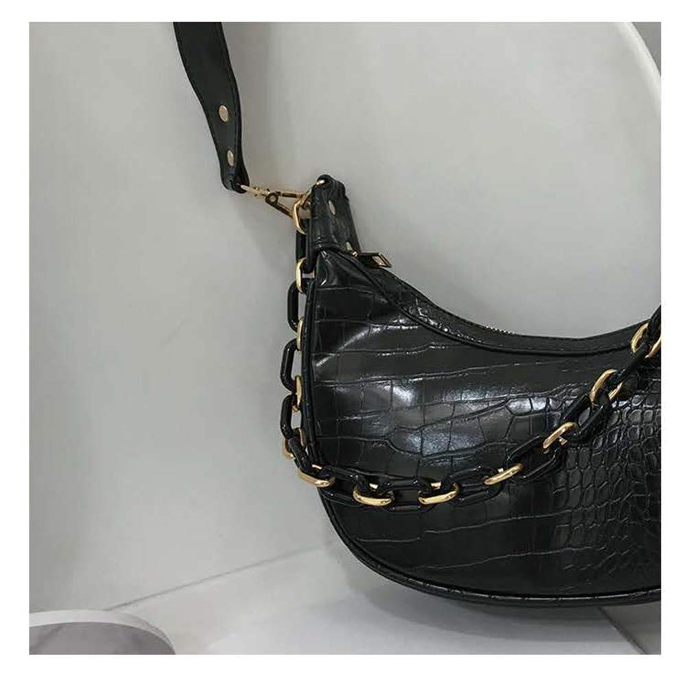 Women's Crossbody Bag Dumpling Crossbody Bag U package(black)