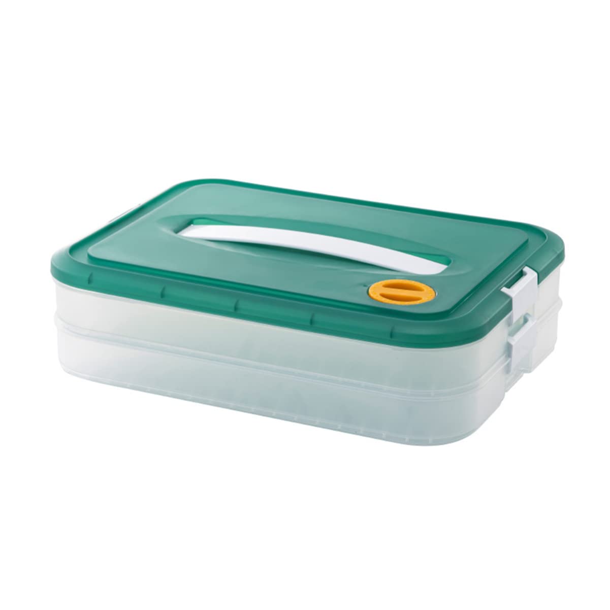 DOITOOL Refrigerator Drawer Organizer Refrigerator Food Storage Box Box Crisper Plastic Ravioli Plate Dumpling Organizer Box Fridge Egg Organizer