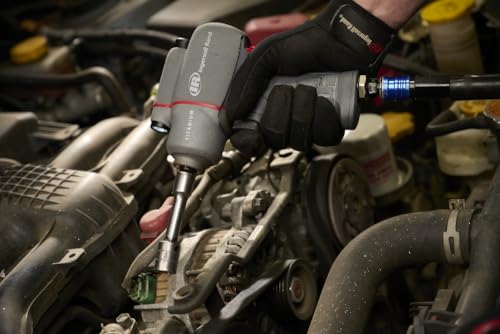 Ingersoll Rand 2115TiMAX 3/8" Air Impact Wrench, 300 ft-lbs Torque, Titanium Hammer Case, Friction Ring Retainer, Pistol