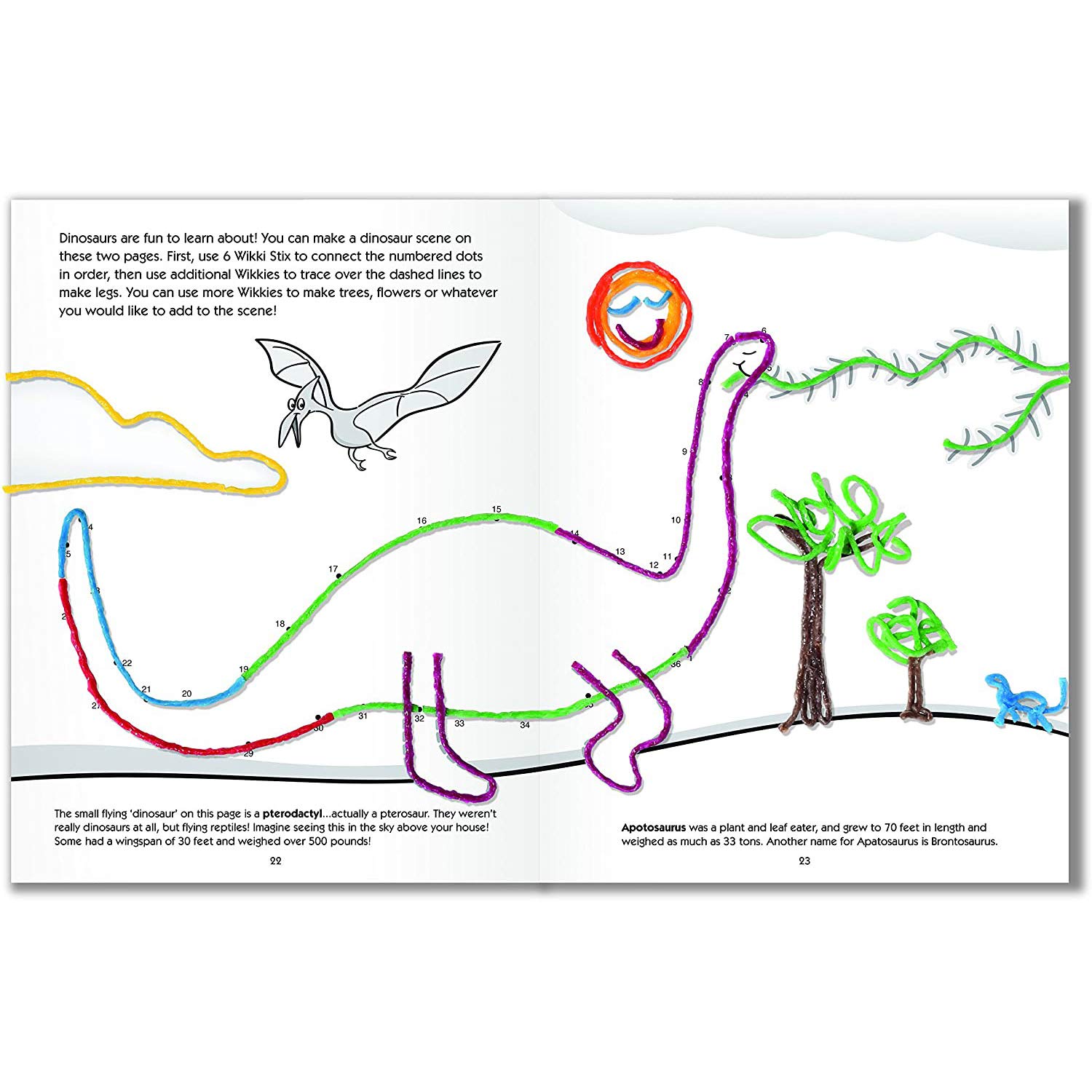Wikki Stix Preschool Activity Book with 72 Non-Toxic, Reusable Wikki Stix Provides School Readiness Skills; Made in USA.
