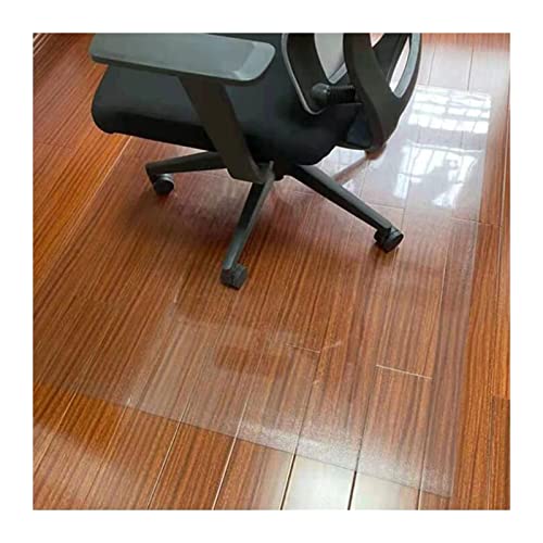 Clear PVC Desk Chair Mat 2mm Chair Mat Frosted Transparent PVC Floor Protection Pad for Hard Floors Table Cloth Protector,95/115/135/155cm Wide for Office & Home (Color : 2mm, Size : 155x295cm/61x11