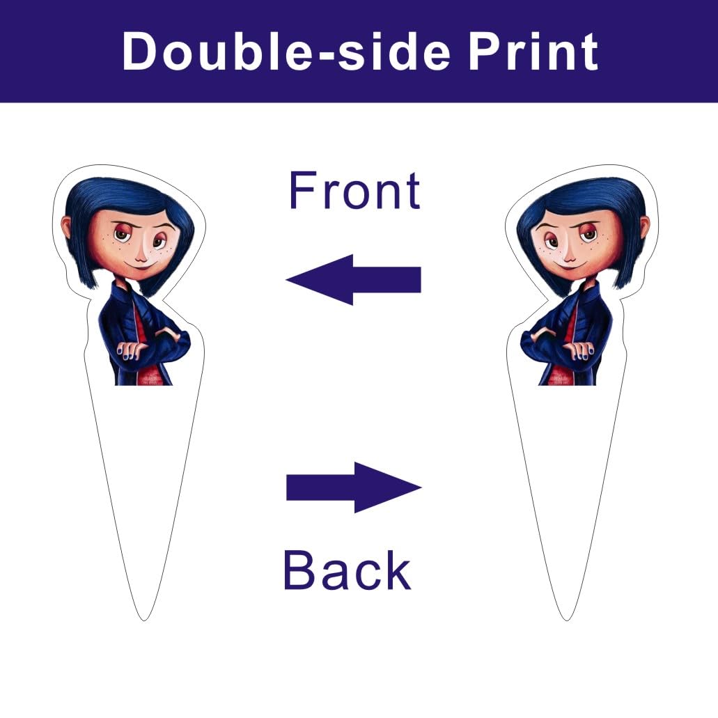 Coraline Birthday Party Decorations include 25pcs Cake Topper and Cupcake Toppers Sets for Coraline Birthday Party Supplies
