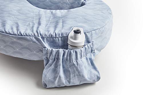My Brest Friend Original Nursing Pillow | Ergonomic Breastfeeding Pillows | Supports Both Mom & Baby | Breastfeeding Essentials | Handy Side Pocket, Double Straps & Removable Cover, Horizon
