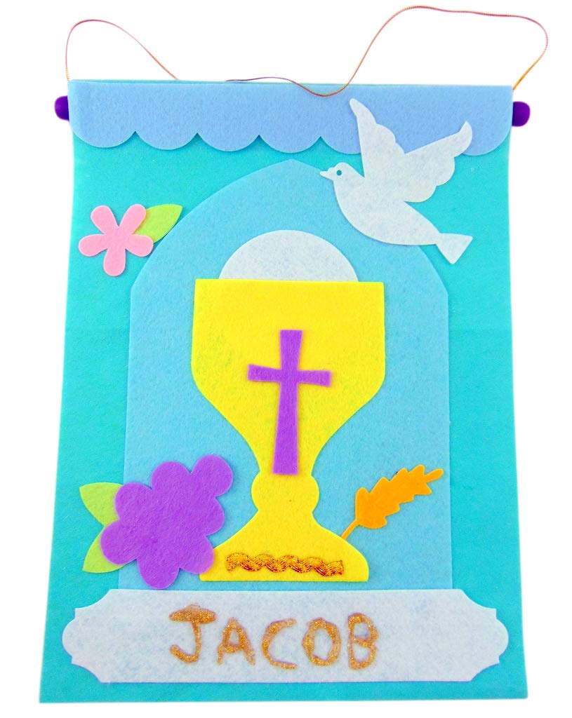 Westmon Works First Communion Banner Kit for Boys and Girls Arts and Craft Decoration Set