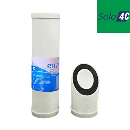 Envig Solo 4C Under Sink Water Filter, Direct Connect, Premium Catalytic Carbon for Chloramine & Hydrogen Sulfide Reduction, Standard Filter Housing