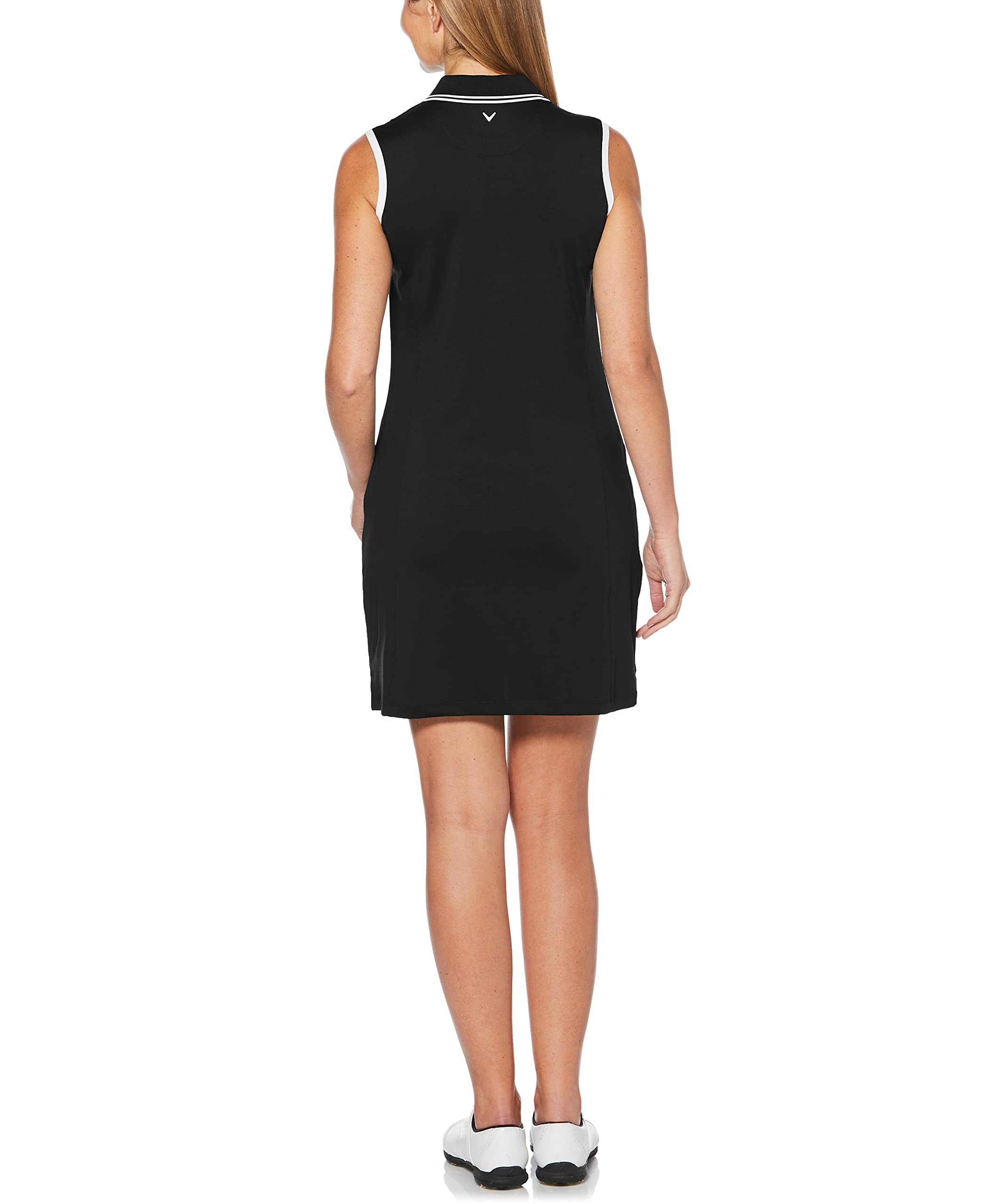 Callaway Women's Sleeveless Polo Golf Dress, Caviar, Large
