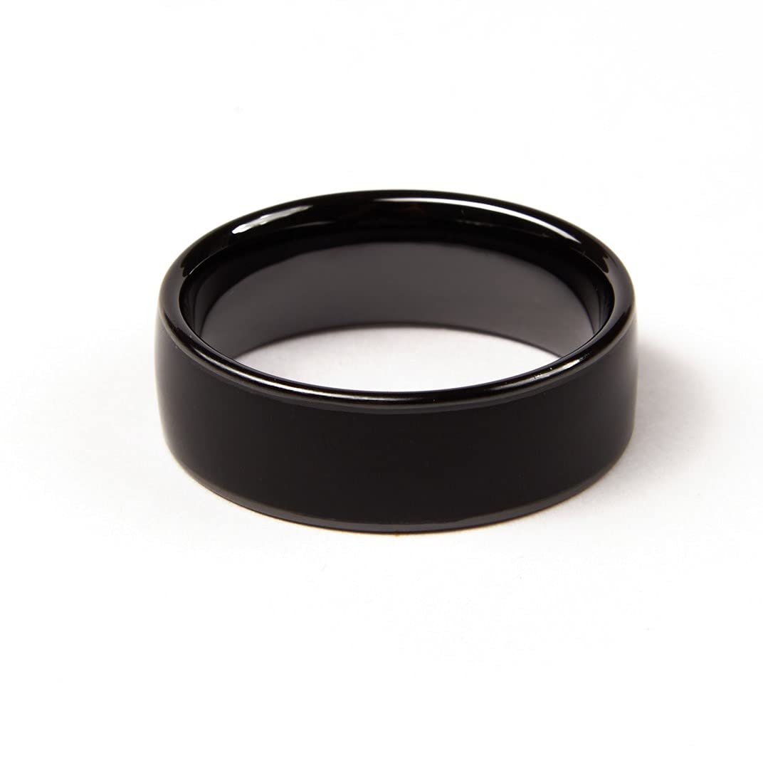 CNICK Tesla Smart Ring Accessories: Ceramic Ring for Model 3/Y/S/X to Replace Key Card Key fob. (9, Black)