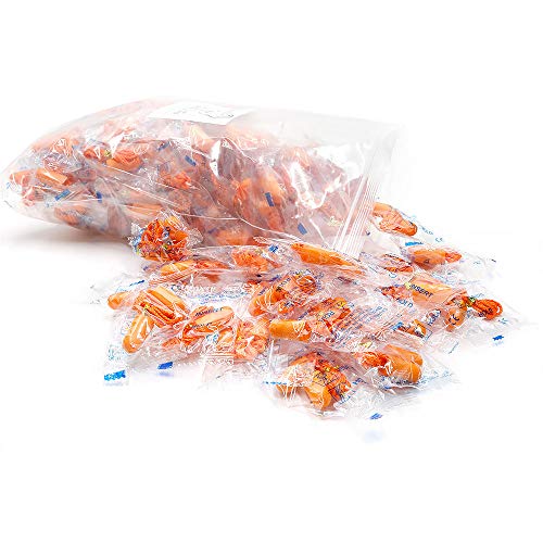 Foam Corded Ear Plugs 100 Pair - Soft NRR 32dB Noise Cancelling Sound Blocking Disposable Orange for Sleeping Snoring Noise Hearing Protection Construction Shooting Range Sports Mowing Woodworking
