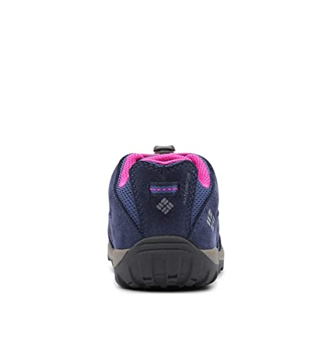 Columbia Unisex Child Redmond Waterproof Hiking Shoe, Bluebell/Pink Ice, 3 Big Kid US