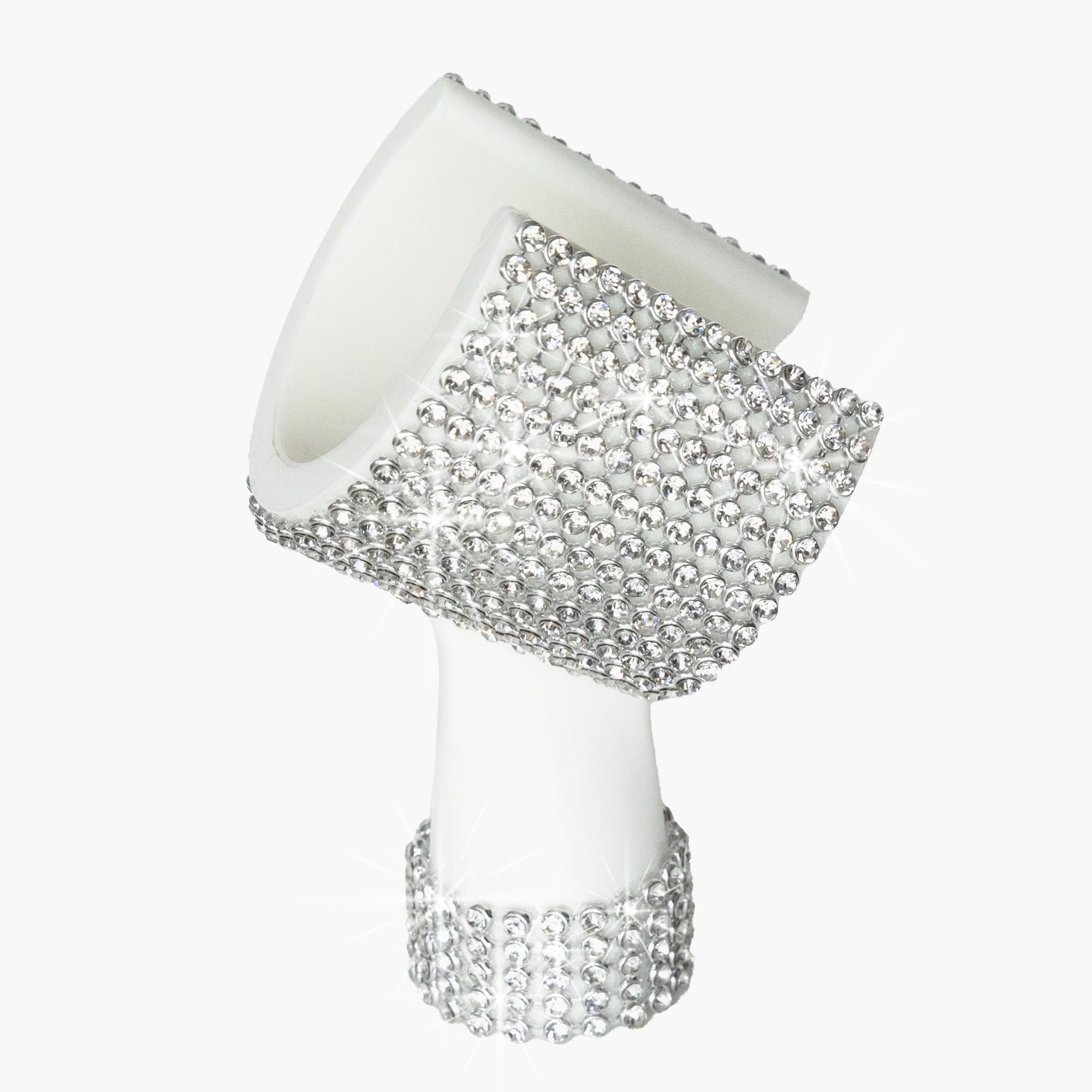 White Diamonds Crystal Mic Clip