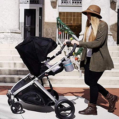 Nanobebe Breastmilk Baby Bottle Bundled with Travel Cooler, Grey Breast Milk Bottle 3-Pack (5oz) and Travel Cooler Bag, Ice Pack Included (12 Items)