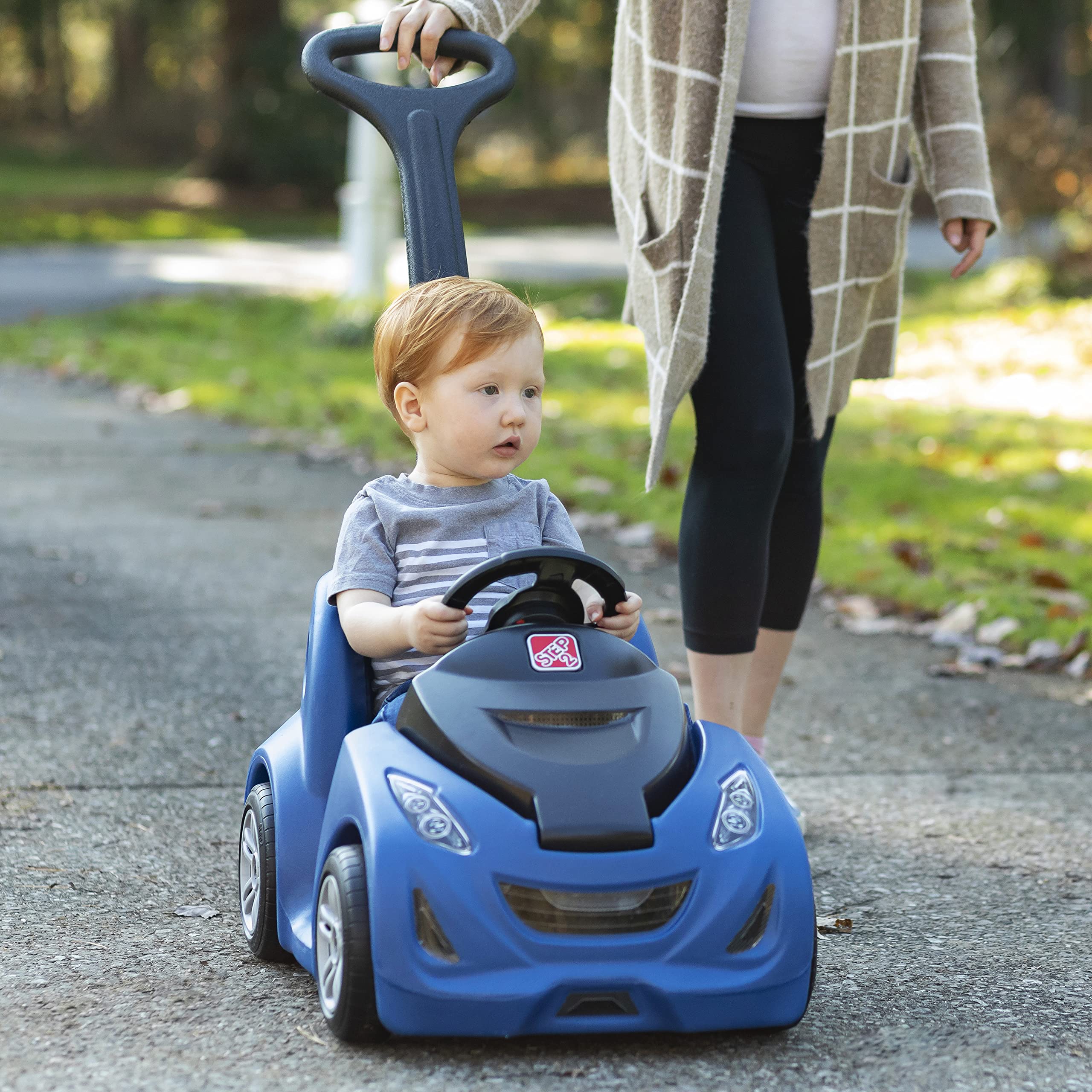 Step2 Push Around Buggy GT Kids Push Car, Ride On Toy, Stroller Substitute, Includes Seat Belt & Horn, Made of Durable Plastic, Max Weight 50 lbs., For Toddlers 1.5-3 Years Old, Pink