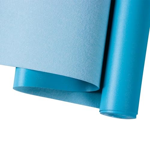 Faux Leather Sheets for Craft One Roll Smooth Surface Leather Fabric Sheets 12"x 53β (30cm x 135cm) Inch Large Size for Leather Earrings Bows Wallets DIY Projects (SkyBlue)