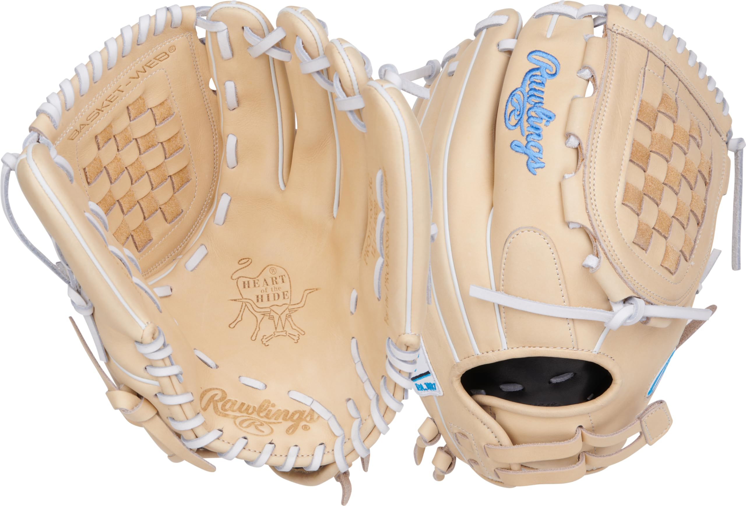 Rawlings | HEART OF THE HIDE Fastpitch Softball Glove | 12.5" | Basket Web | Right Hand Throw