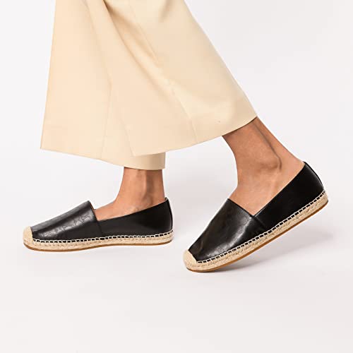 Coach Carley Leather Espadrille Black 7 B (M)