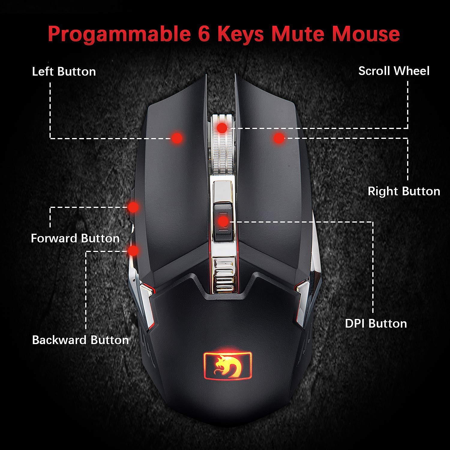 Wireless Gaming Keyboard and Mouse Combo, Rechargeable 16 Kinds RGB Backlit PC Gaming Keyboard Mouse w, Mechanical Feel Keyboard and 7 Color Gaming Mute Mouse for Windows Computer Gamers (Black)