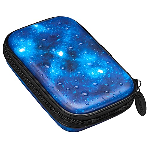 Casemaster Sentinel 6 Dart Case, Holds Extra Accessories, Tips, Shafts and Flights, Compatible with Steel Tip and Soft Tip Darts, Impact & Water Resistant Tactech Shell, Galaxy