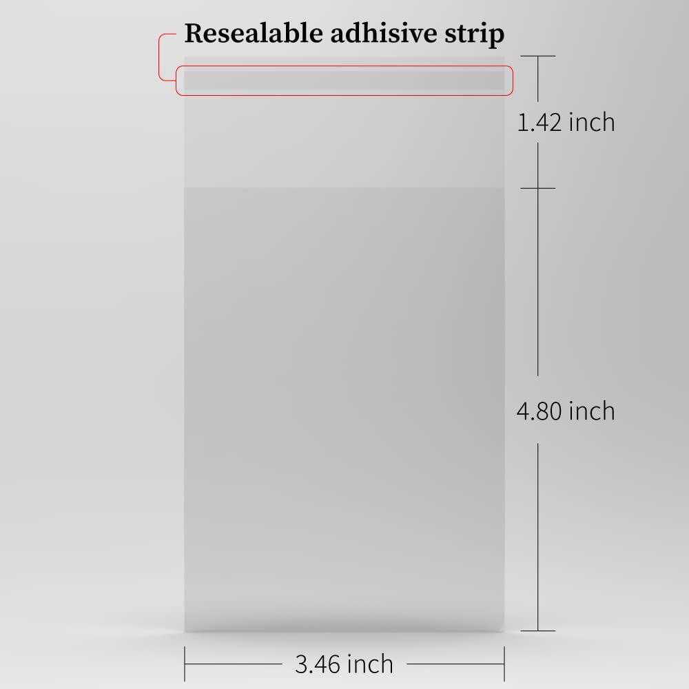 Rayvol 300 Resealable Team Bags, Sleeves Fit 3x4 Top Loader 360pt and 23-260pt Magnetic Card Holders