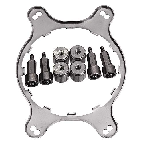 CfoPiryx CPU Cooler Fan Bracket Heatsink Holder AM4 Mounting Bracket Kit, CPU Fan Bracket Stable Radiator Mount for Corsair Hydro Series H55 H60 H75 (Black)