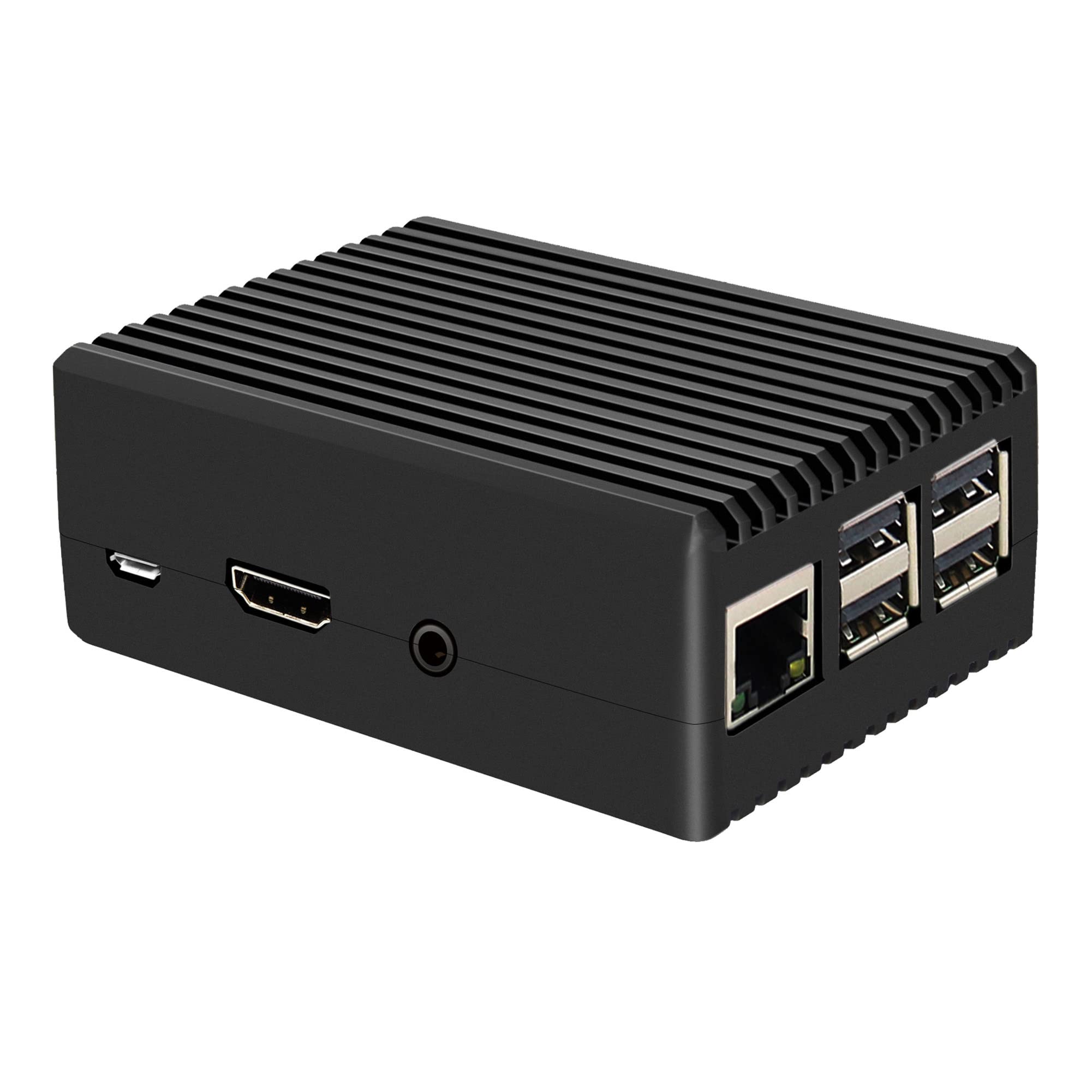 eleUniverse Case for Raspberry Pi 3B+/ 3B, Aluminum Alloy Passive Cooling Heavy Duty Metal Case Compatible with Raspberry Pi 3 Model B Plus/3B