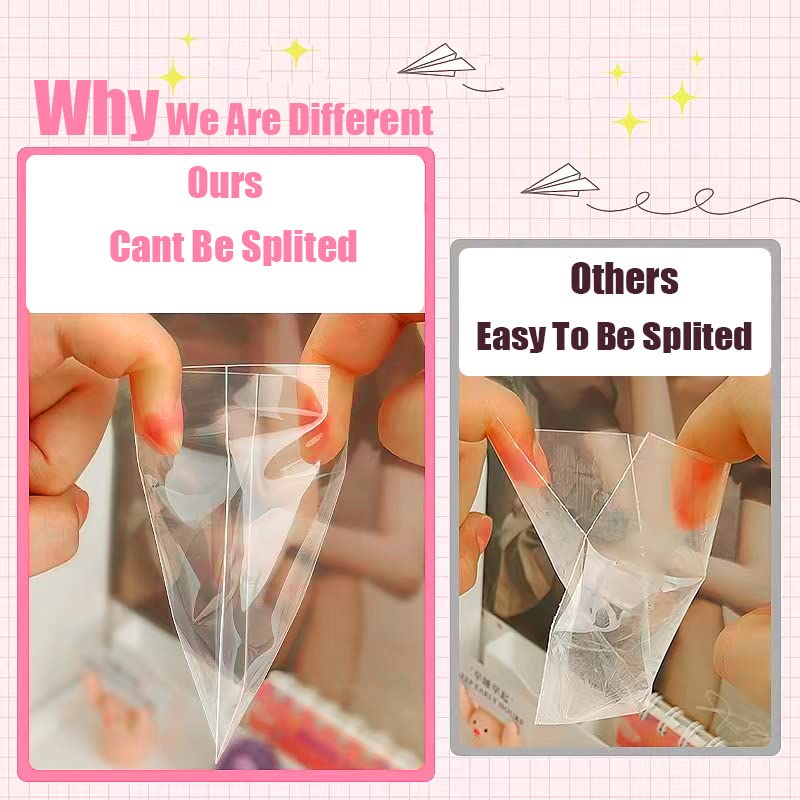 Card Sleeves 61x90mm 200PACK Photocard Protector Perfect for Double sleeving Small Japanese Sized Board Game Penny Sleeve for Sports Trading Kpo Baseball,Magic,MTG Sleeves (Clear-200pcs)