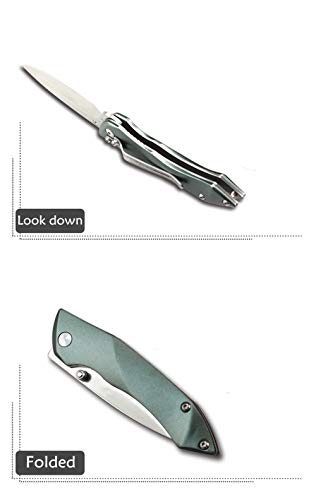 Folding Pocket Knife, Stainless Steel Blade 8cr13mov, Lightweight Aluminum Handle, Safety Liner-Lock, Belt Clip, Perfect for Camping, Hunting, Hiking, and Every Day Carry EDC