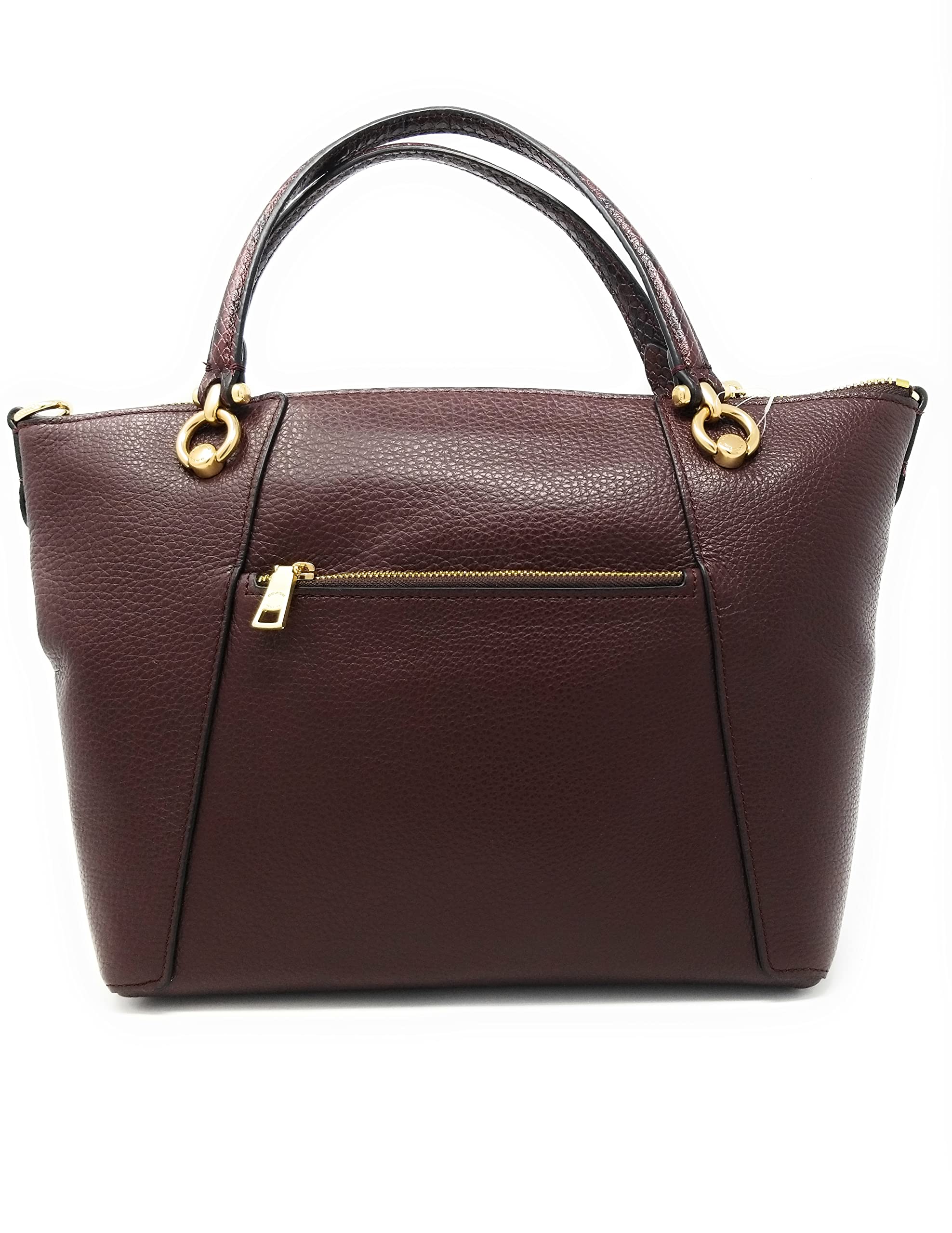 Coach Women's Kacey Satchel (Pebbled Leather - Cranberry)