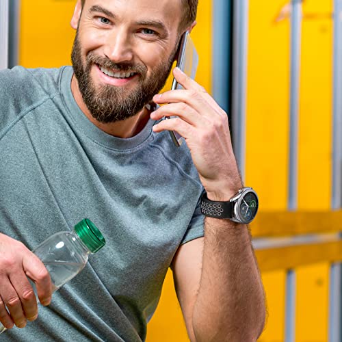 NAHAI 3 Pack Sport Bands Compatible with Samsung Galaxy Watch 46mm/Gear S3 Frontier for Men Women, 22mm Watch Band Silicone Quick Release Rubber Replacement Strap for Galaxy Watch 3 LTE (45mm)