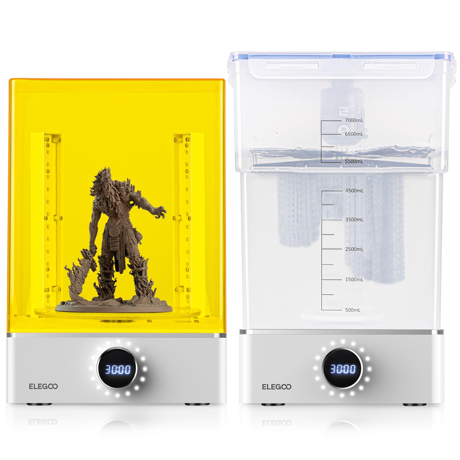 ELEGOO Mars 3 Pro Resin 3D Printer and ELEGOO Mercury X Bundle Wash and Cure Machine