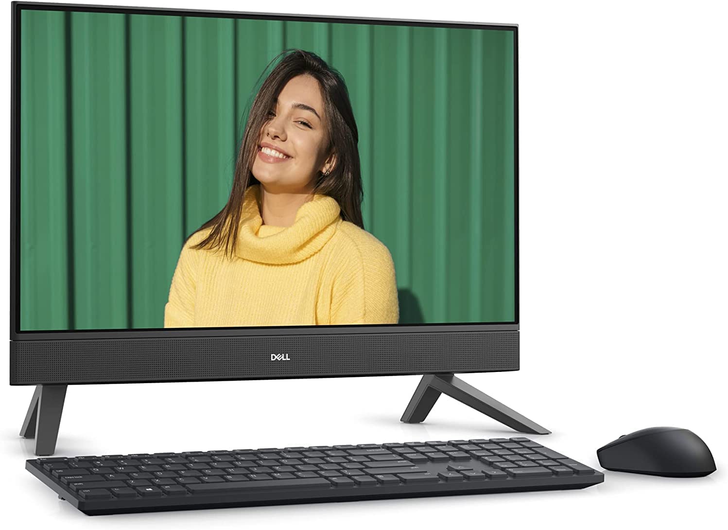 Dell 2023 Newest Inspiron All-in-One Computer, 23.8 Inch FHD Display, AMD Ryzen 5 5625U Processor, 32GB RAM, 2TB SSD, AMD Radeon Graphics, Bluetooth, Wi-Fi 6, Windows 11 Home, Black