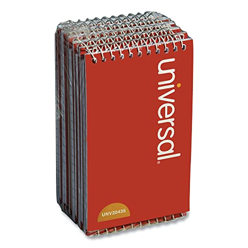 Universal 3x5-Inch Narrow Ruled Wirebound Memo Book, 12 per Box (UNV20435-CL)