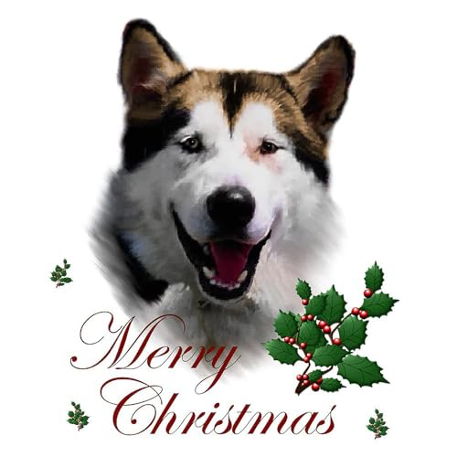 CafePress Alaskan Malamute Christmas Fabric Gift Bag, 21"x32"