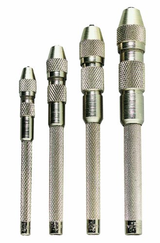 General Tools S94 Single End Pin Vise Set,Silver