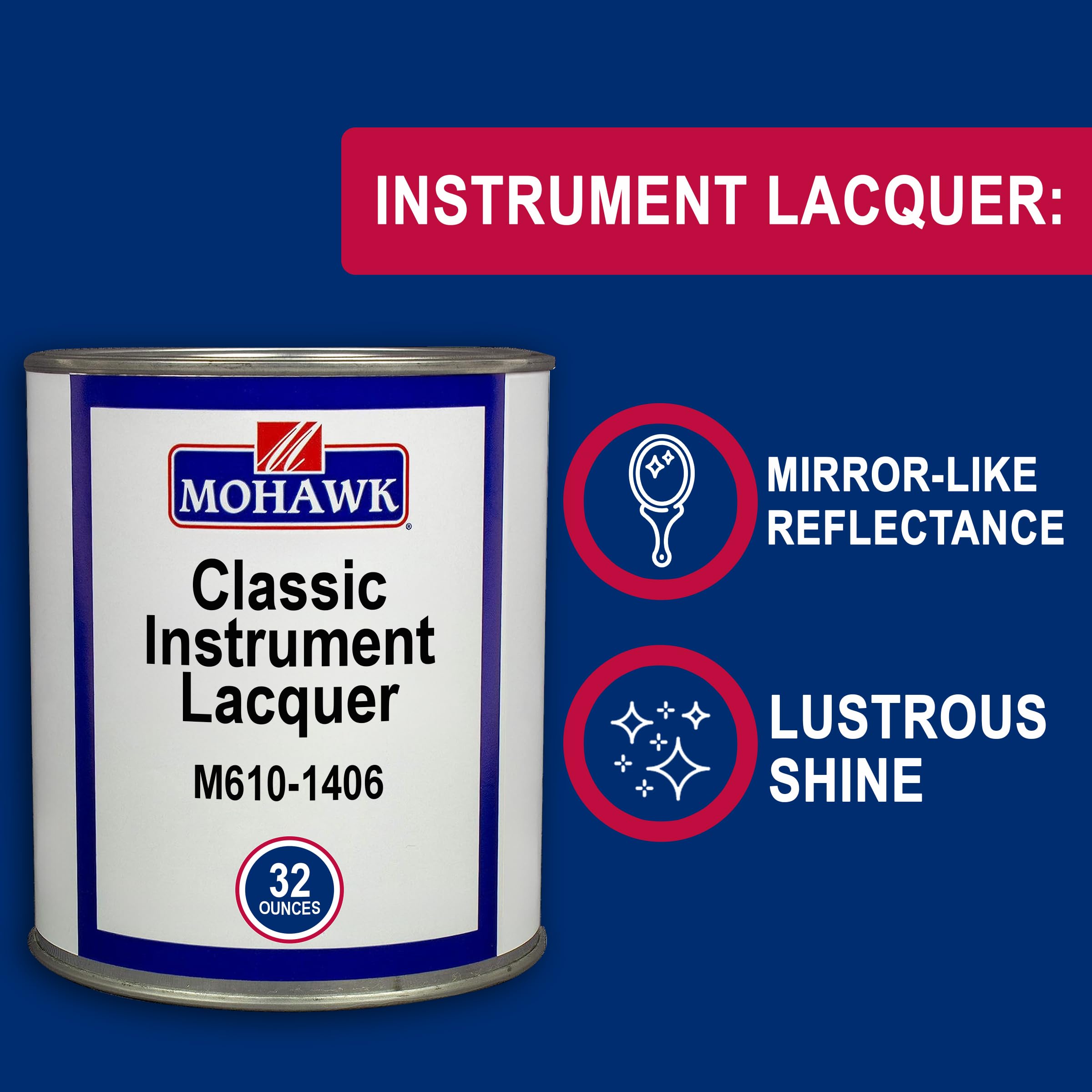 Mohawk Finishing Products Classic Instrument Lacquer, Clear Gloss, M610-1406, 1 Quart