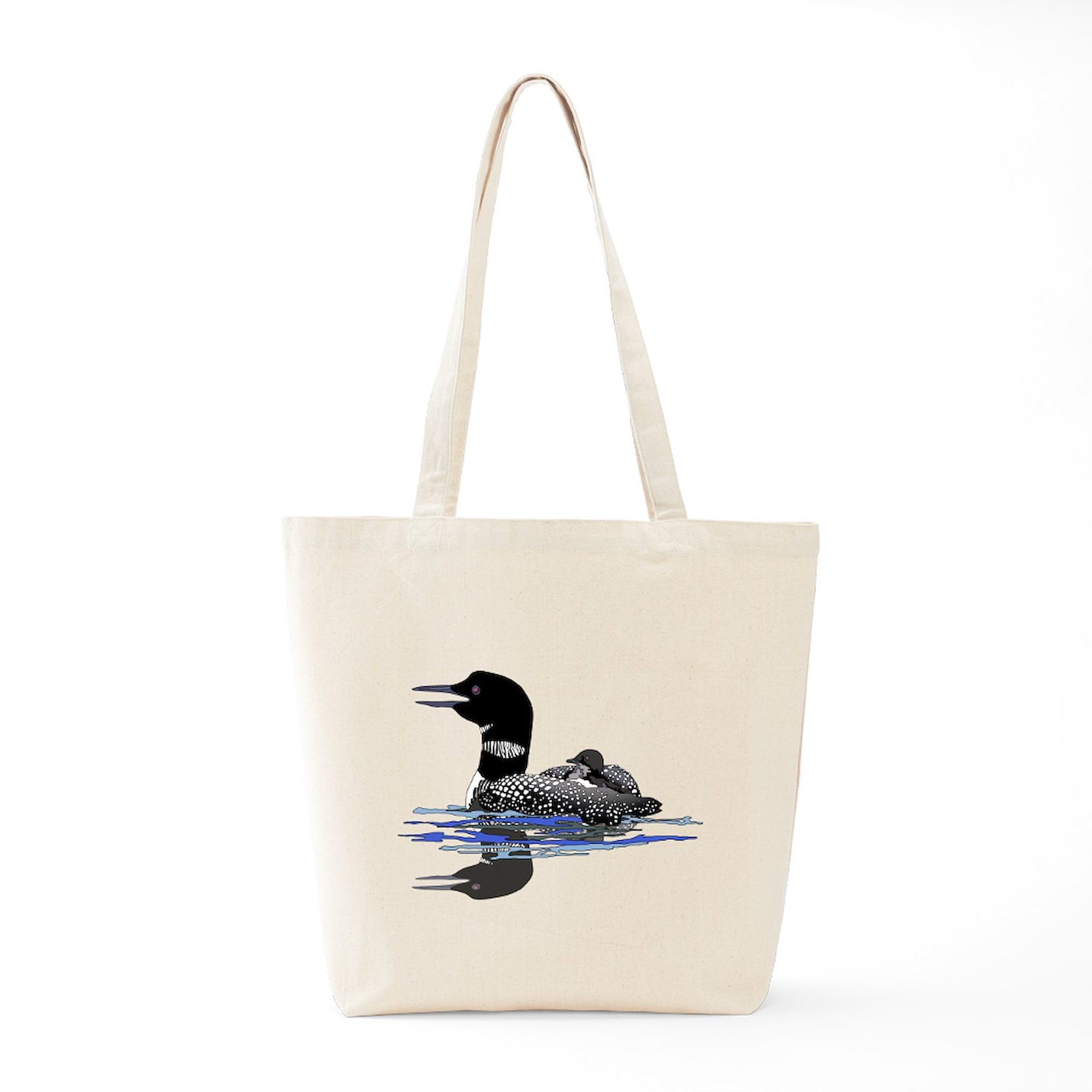 CafePress Calling Loon Tote Bag Natural Canvas Tote Bag, Reusable Shopping Bag