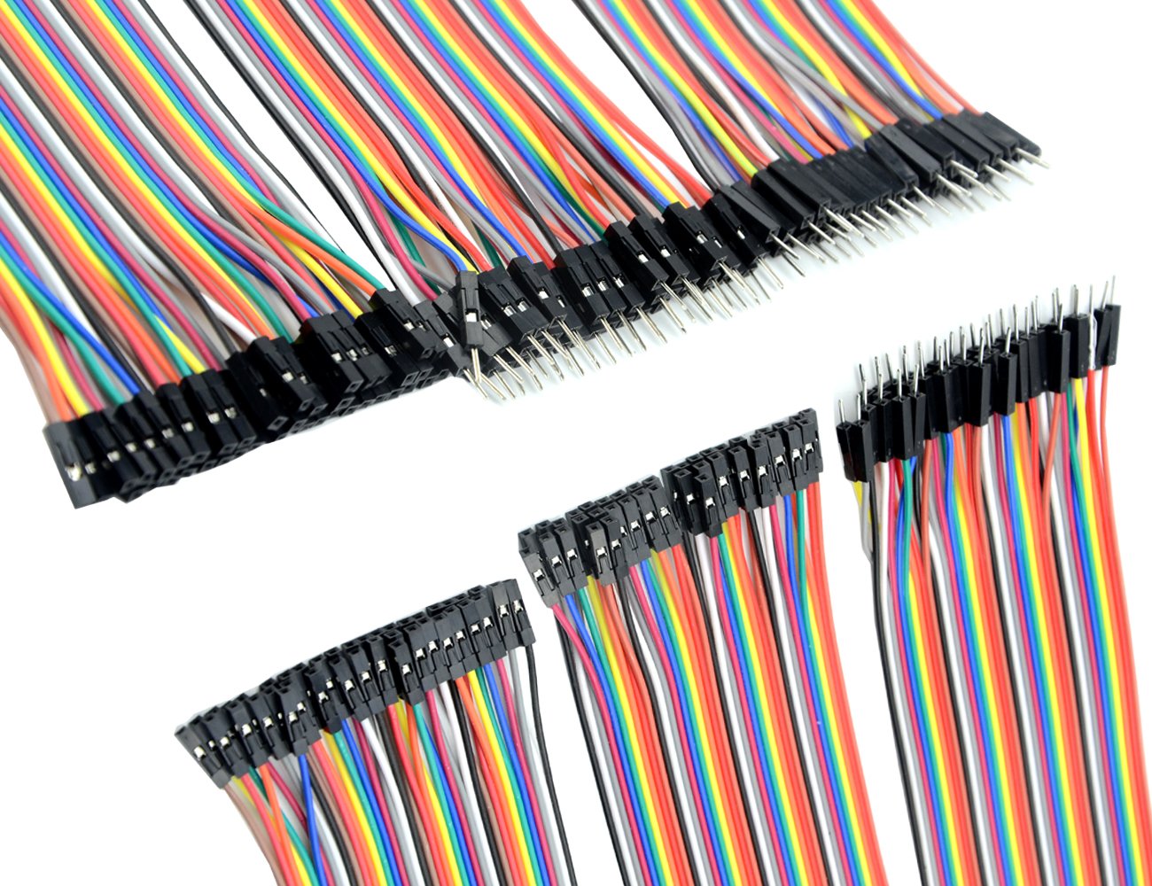 WMYCONGCONG 5 PCS Joystick Breakout Module Game Controller Compatible with Arduino PS2 + 120 PCS Multicolored Breadboard Jumper Wires Ribbon Cables Kit