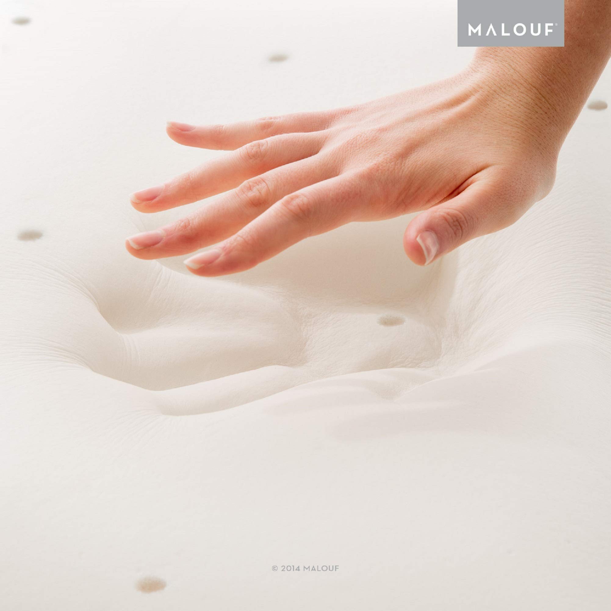 ISOLUS 2 Inch Ventilated Memory Foam Mattress Topper - 3 Year U.S. Warranty - Twin, White, IS20TT45MT