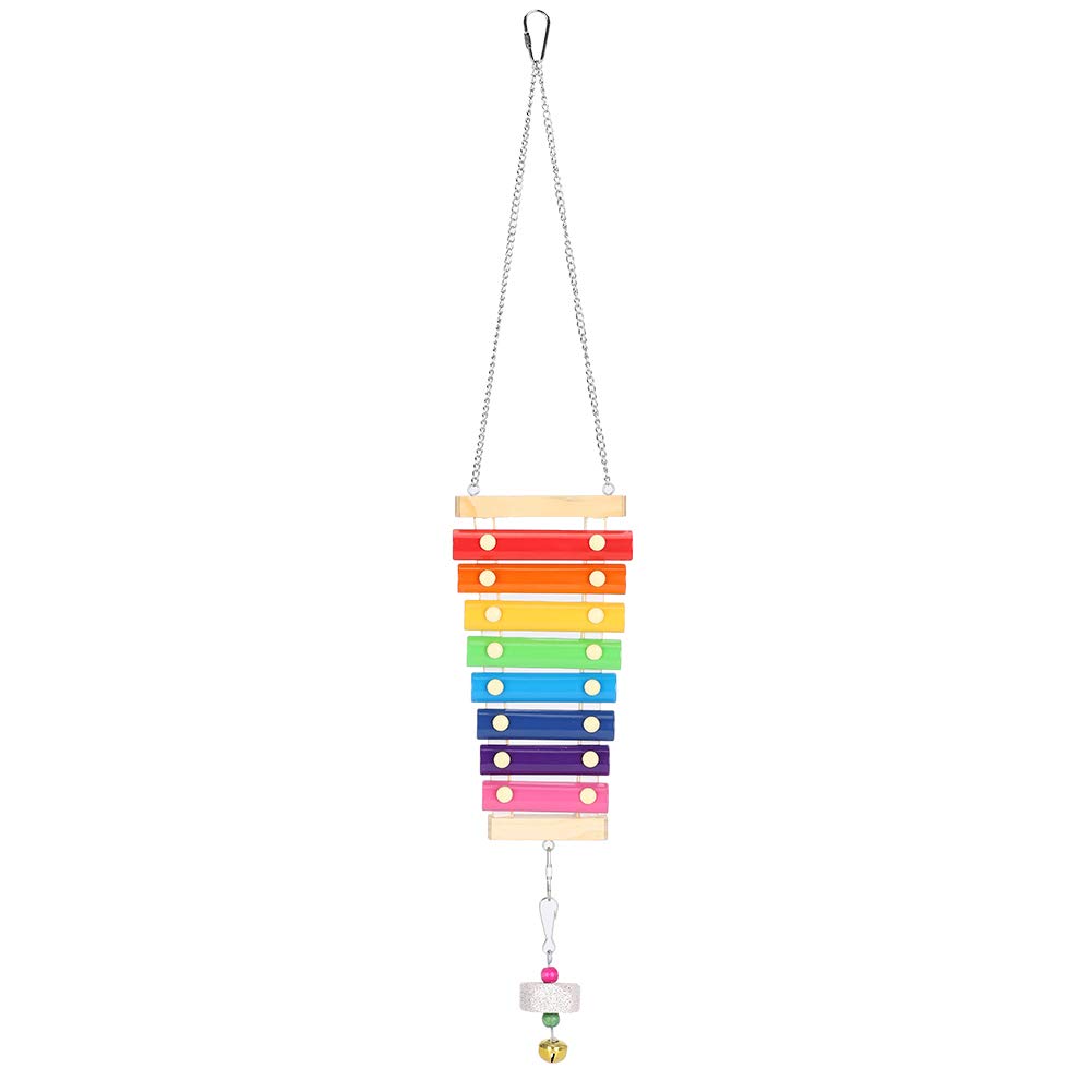Wooden Xylophone, Hen Suspended Xylophone, A Beautiful Sound Bright Colors Crisp Sound for Chickens Parrots Lawn Yards
