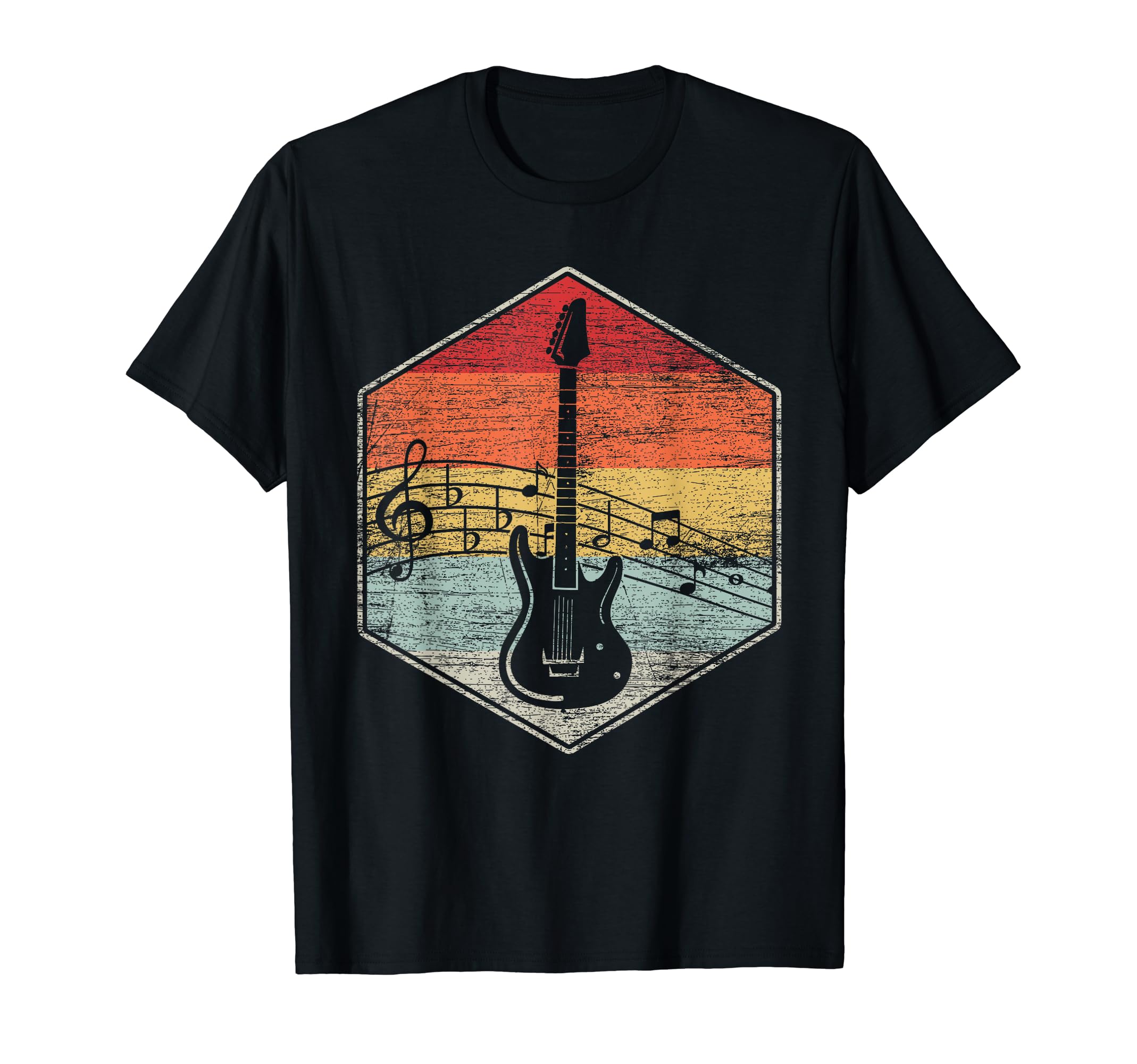 Retro Bass Guitar T-Shirt