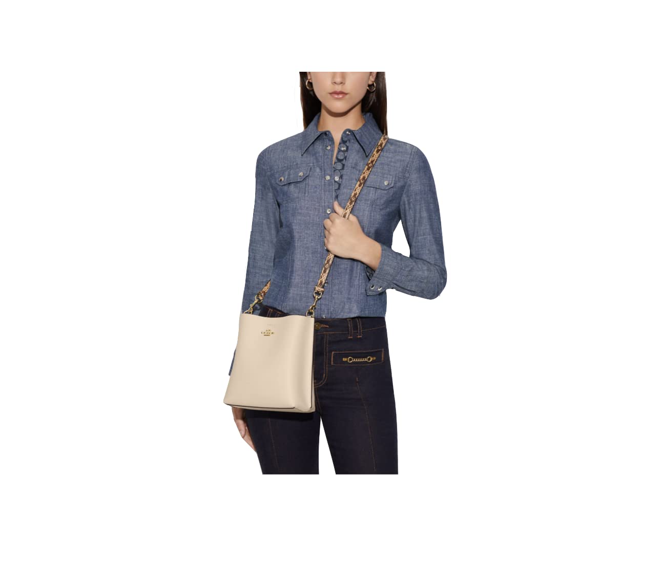 COACH Mollie Bucket Bag 22 (IM/Ivory Multi)