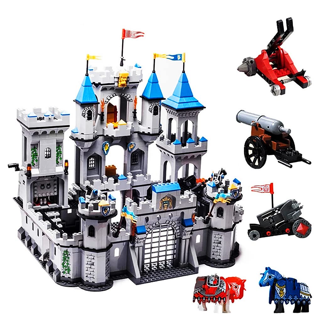 dadaguy Lion Knights Castle, European Medieval Castle Model Architecture Building Blocks kit Construction Building Model Set Toy for Adults and Kids
