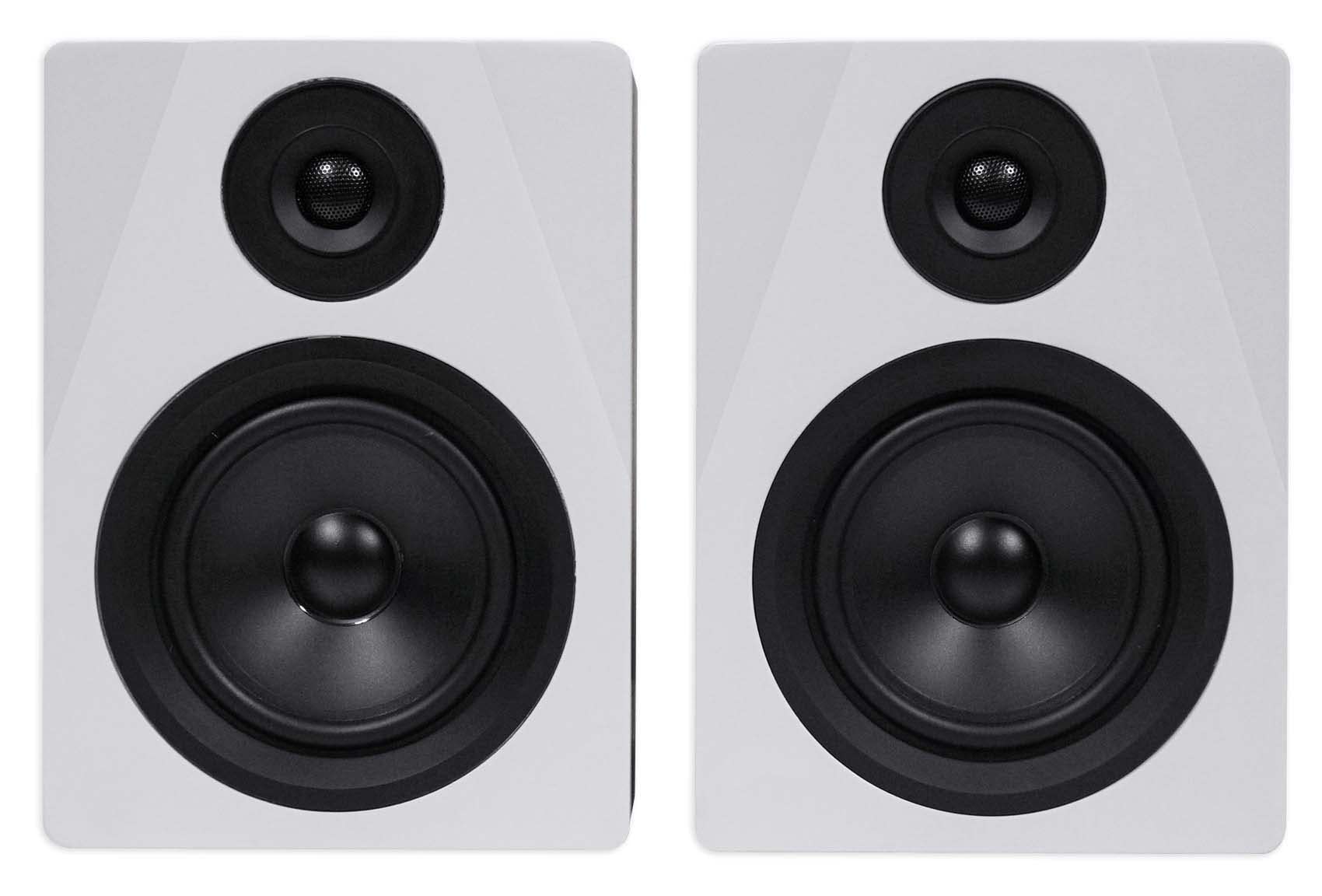 Rockville 2-Way 250W Active/Powered USB Studio Monitor Speakers Pair, 5.25 inch (APM5W)