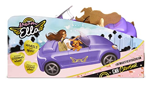MGA Entertainment Dream Ella Car Cruiser - Purple | Convertible Car | Fits Two 11.5" Fashion Dolls,Multicolor