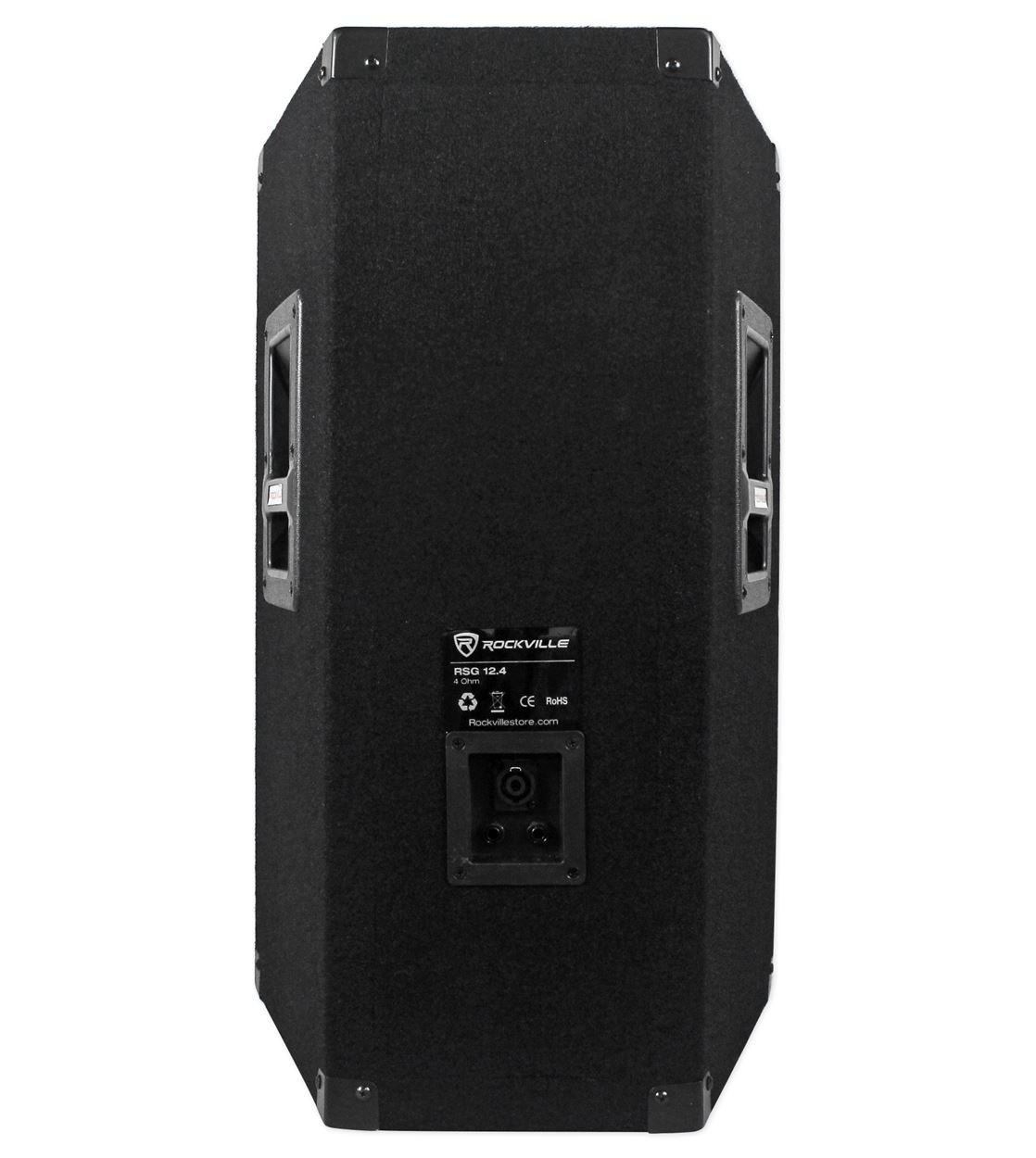 Rockville RSG12.4 12" 3-Way 1000W 4 Ω Passive DJ/Pro Audio PA Speaker, Black