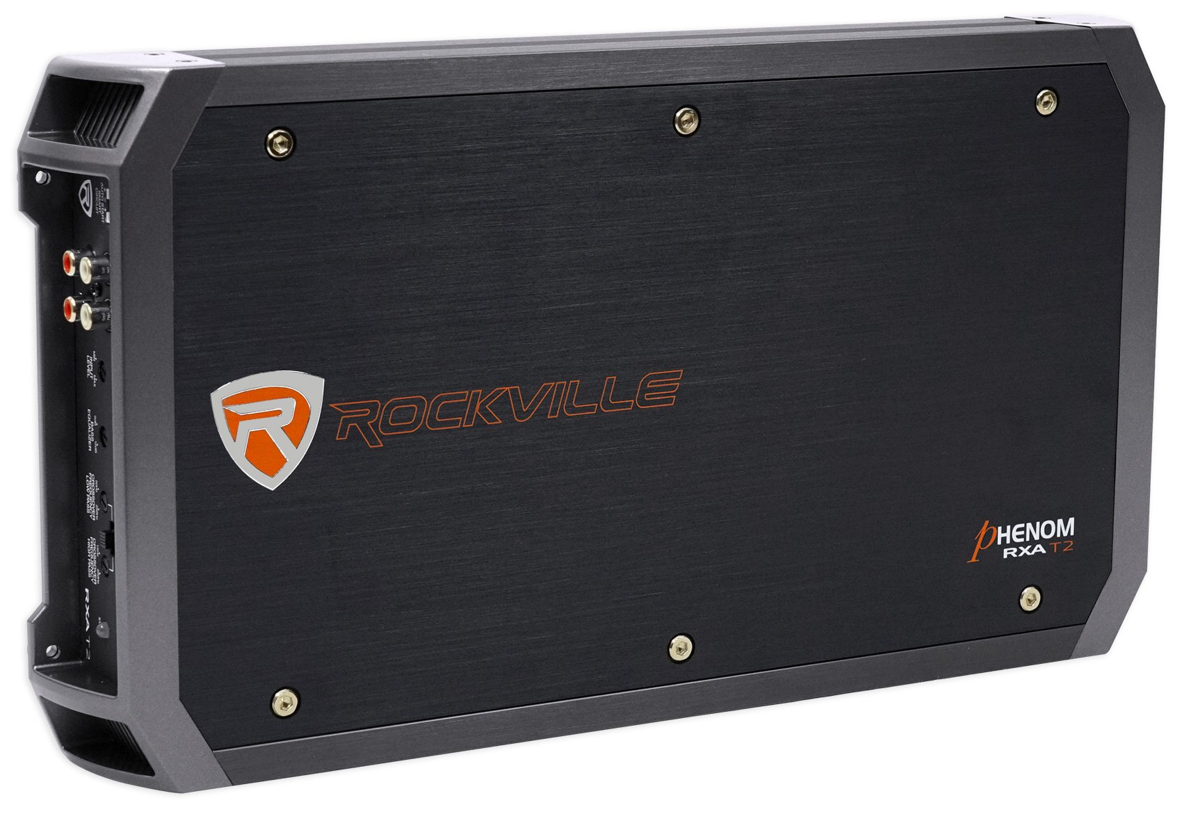 Rockville RXA-T2 2400W 2-Channel Car Amplifier, Dyno-Certified RMS, MOSFET Power Supply, Elna Capacitors, Class A/B, Perfect for Car Audio and Subs