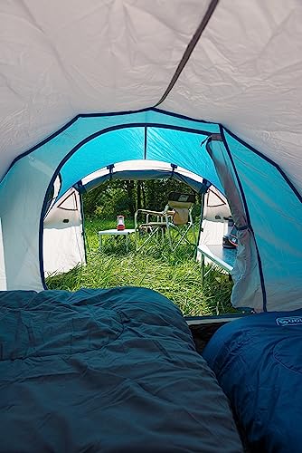 Coleman Cortes 3 Tent, 3 Man Tent, 1 Bedroom Hiking Tent, Absolutely Waterproof Lightweight Camping Tent with Sewn-in Groundsheet, Blue